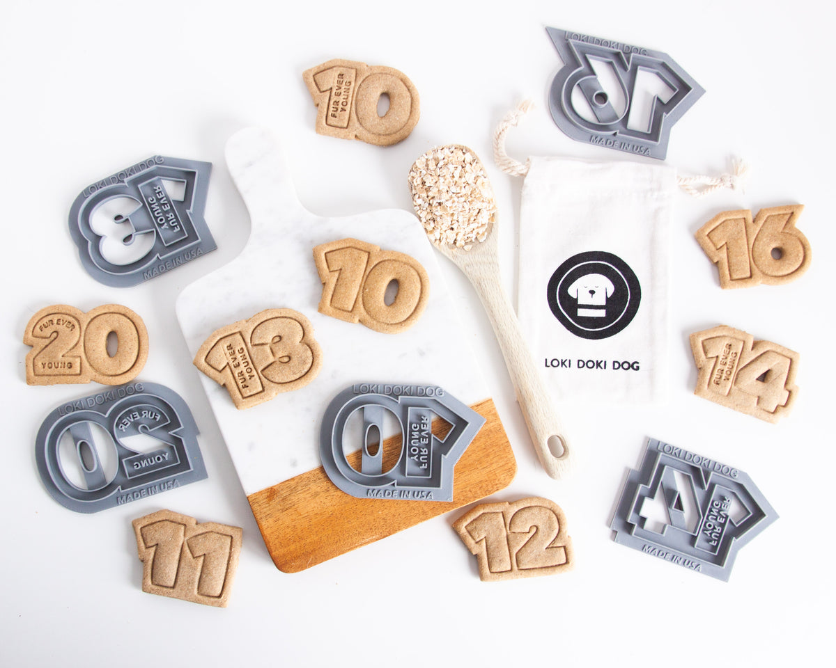 Alphabet Letters & Numbers Dog Biscuit Cookie Cutters – Loki Doki Dog