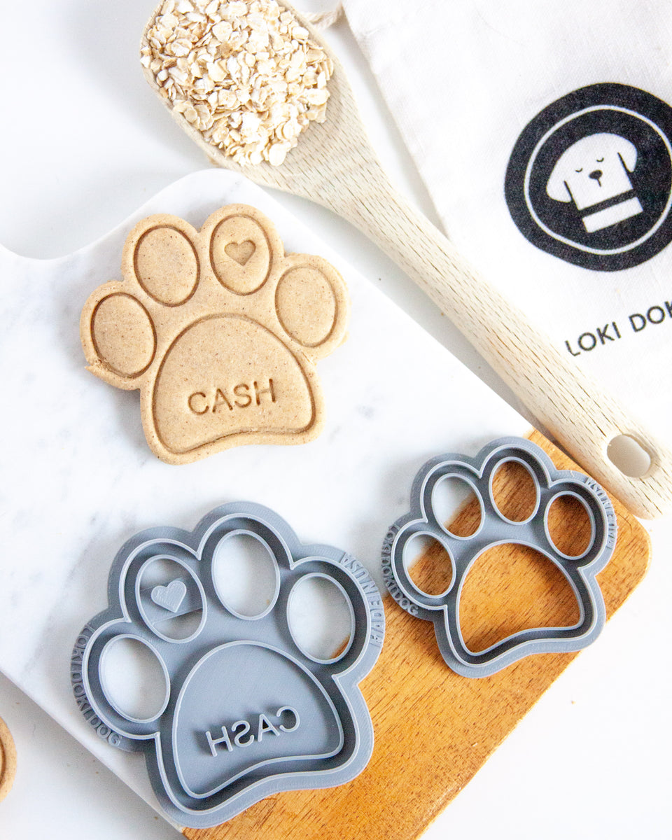 Paw Shaped Cookie Cutter (Personalized) – Loki Doki Dog