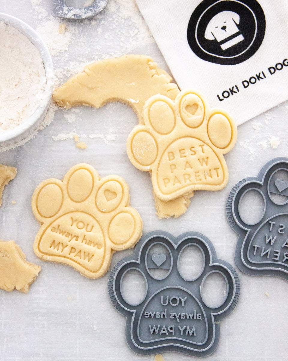 "Best Paw Parent" Paw Shaped Cookie Cutter – Loki Doki Dog
